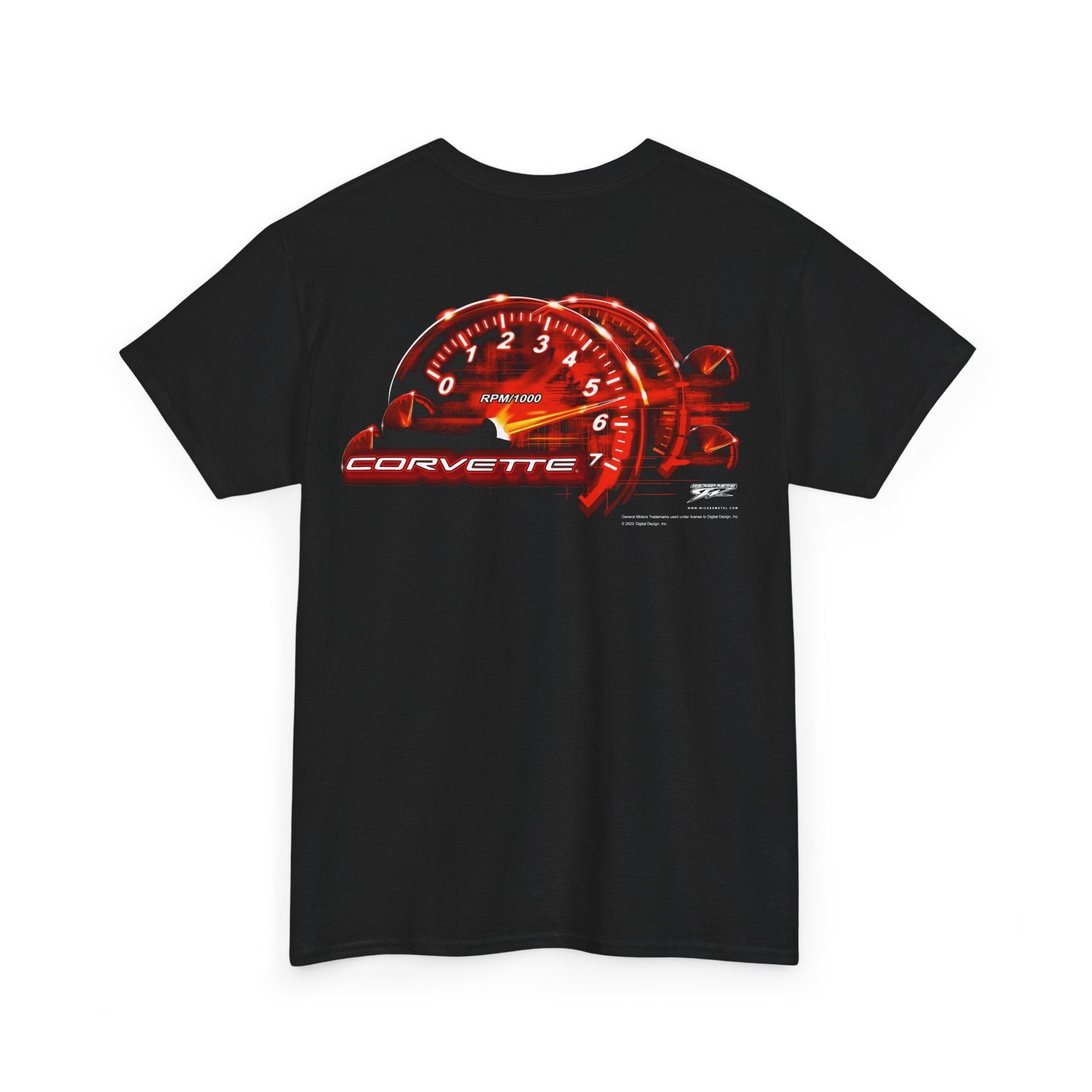 Corvette c5 shirt - Redline - Tach Speedo – Wicked Metal