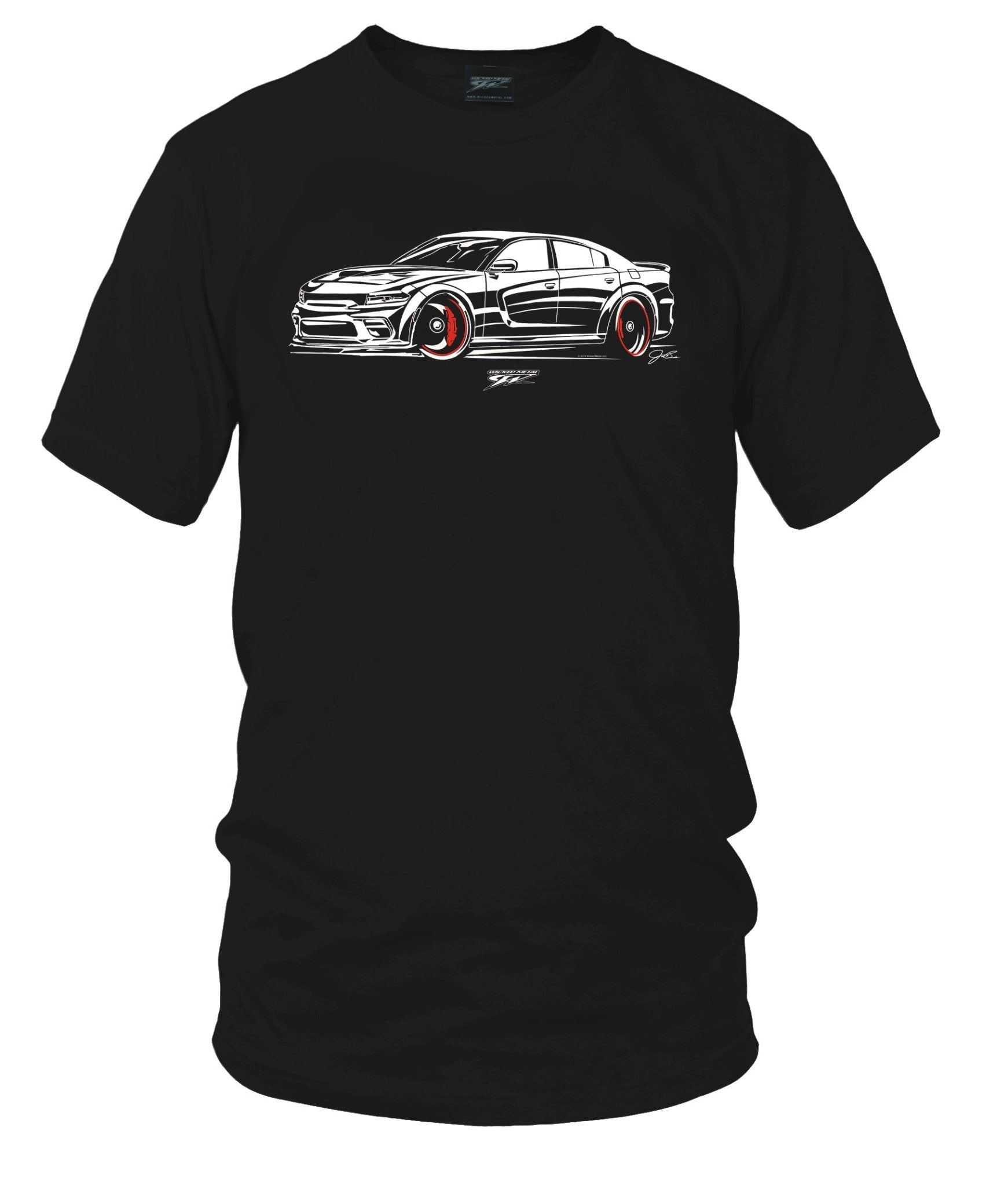 Dodge Charger Stylized, Muscle Car T-Shirt, Charger t-Shirt – Wicked Metal
